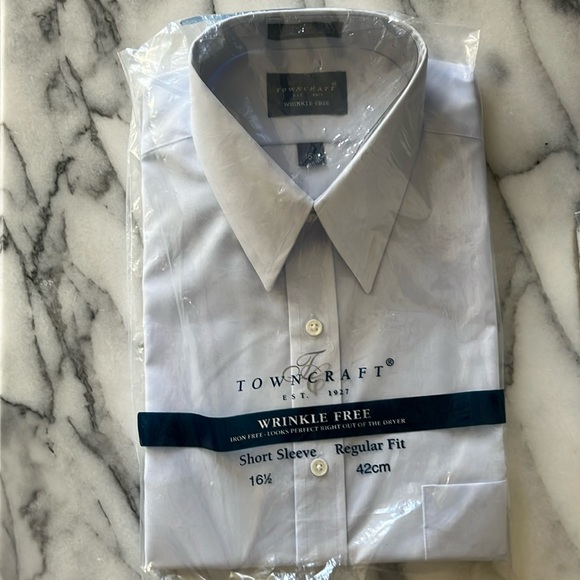 Towncraft | Shirts | Towncraft Wrinklefree Short Sleeve Shirt | Poshmark